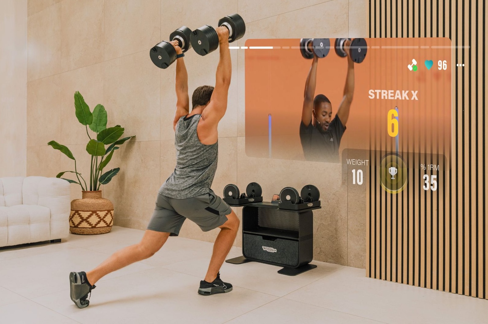 Technogym Connected Dumbbells: 12 Sets of Dumbbells in One Smart Solution - Middle East Health